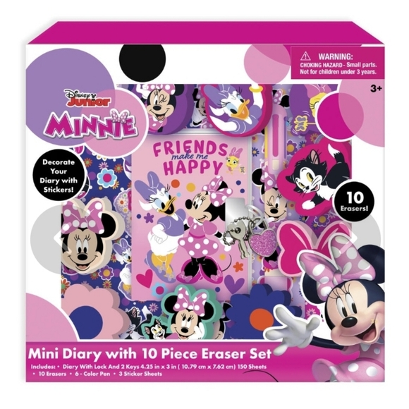 Disney | Toys | Disney Minnie Mouse Mini Diary Set | Poshmark